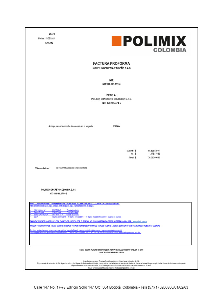 Polimix Concreto Colombia S.A.S Ok | PDF | Business | Economias
