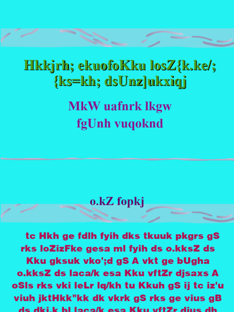 Hindi Presentation | PDF