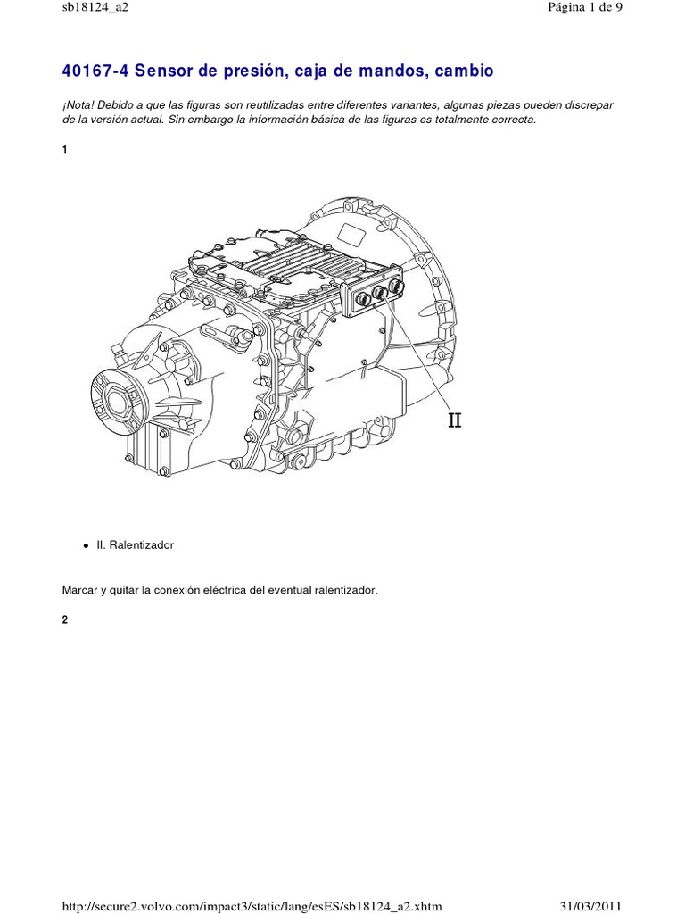 Sensor de Presion de Aire Caja de Mandos | PDF | Conector eléctrico Sensor de Presion de Aire Caja de Mandos | PDF | Conector eléctrico