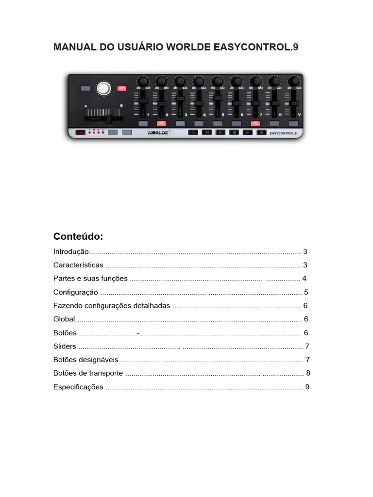 Manual Easycontrol.9 em Português | PDF | USB | MacOs