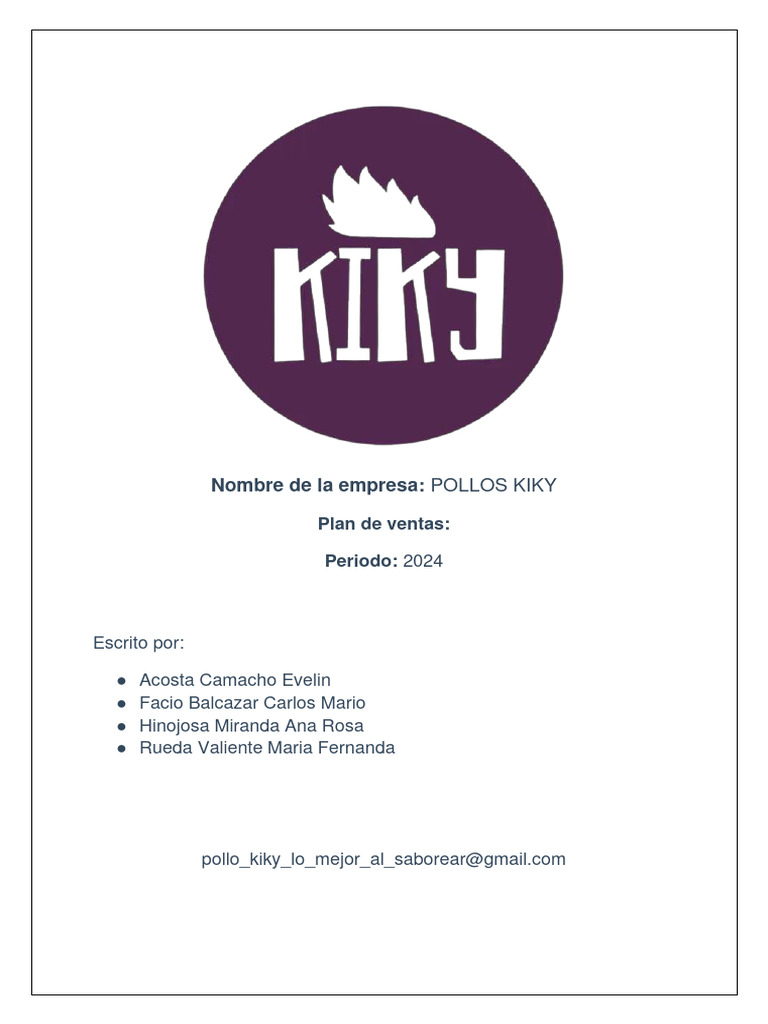 EXPOSICION POLLOS KIKY | PDF | Marketing | Planificación de recursos ...
