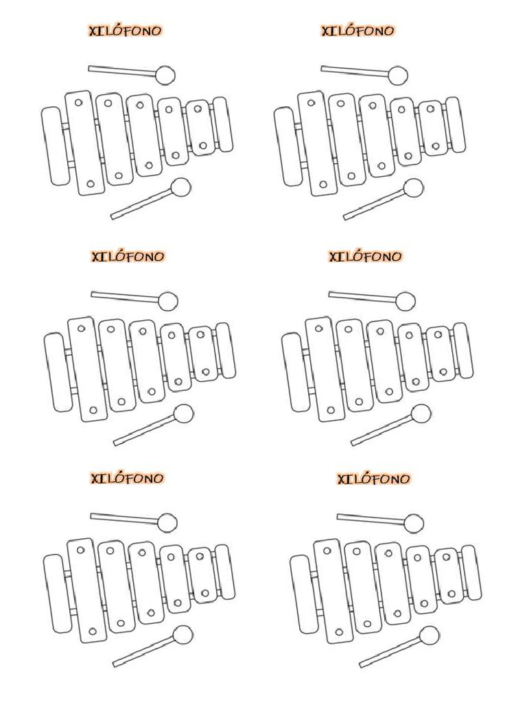 Xilófono para Colorear | PDF