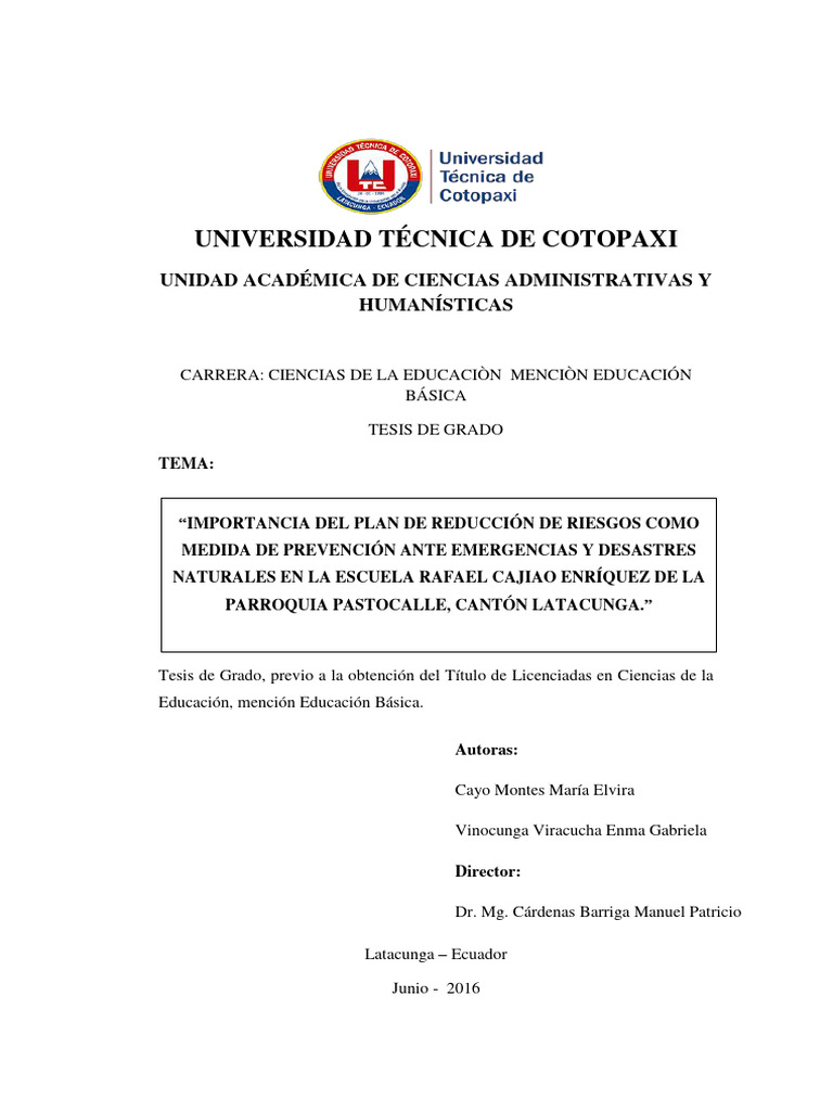 T Utc 4031 | PDF | Aprendizaje | Riesgo