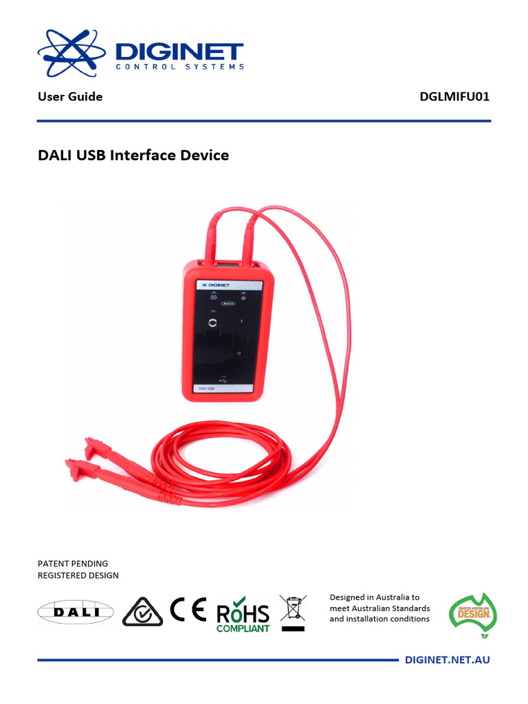 DALI USB Interface User Guide | PDF | Usb | Electrical Connector
