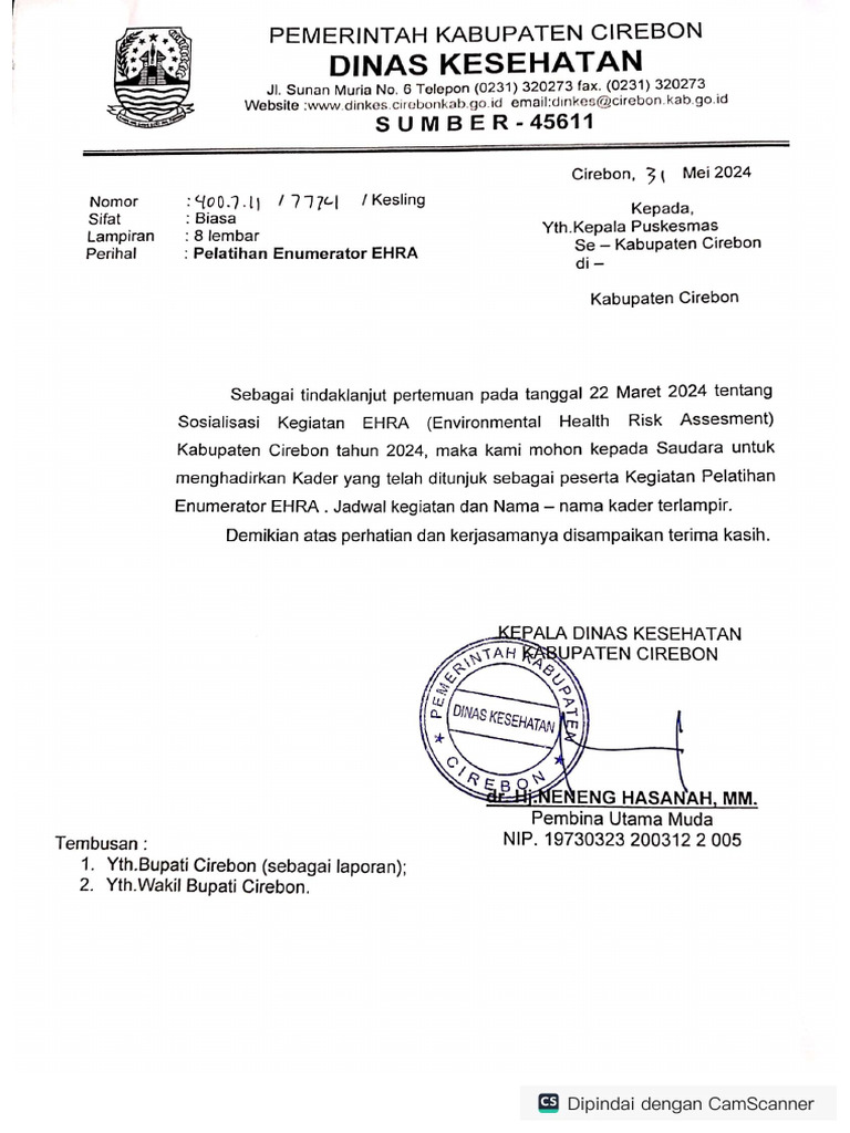 Pelatihan Enumerator Ehra | PDF