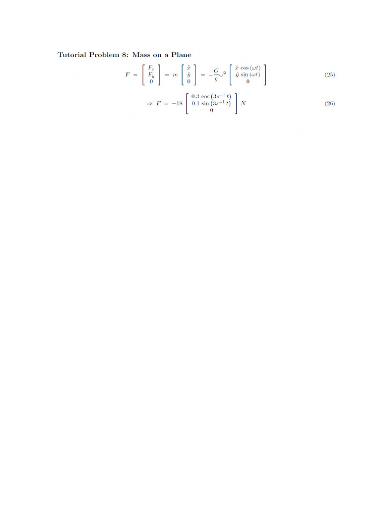 Tutorial Solution Problem 8 | PDF
