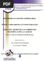 Linea de Tiempo Sobre La Evolucion Del Concepto de Calidad | PDF