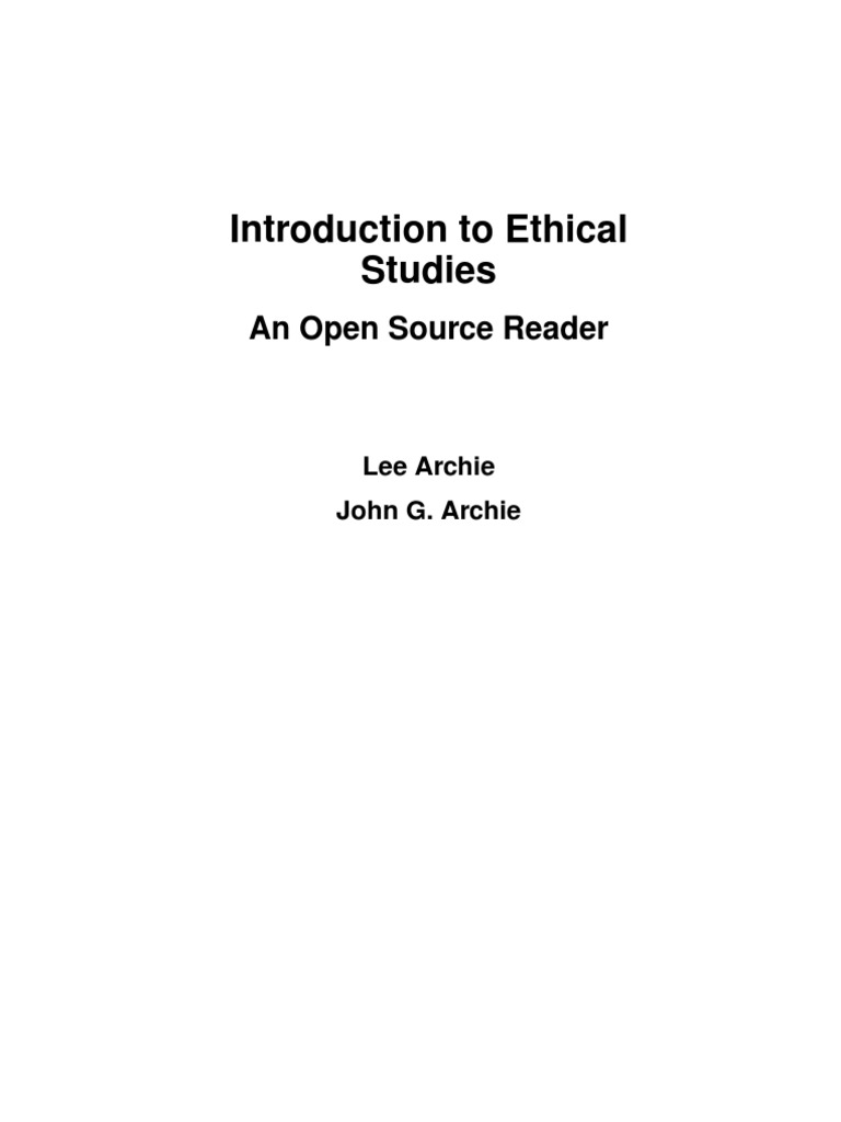 Ethics Book | PDF | Conscience | Morality