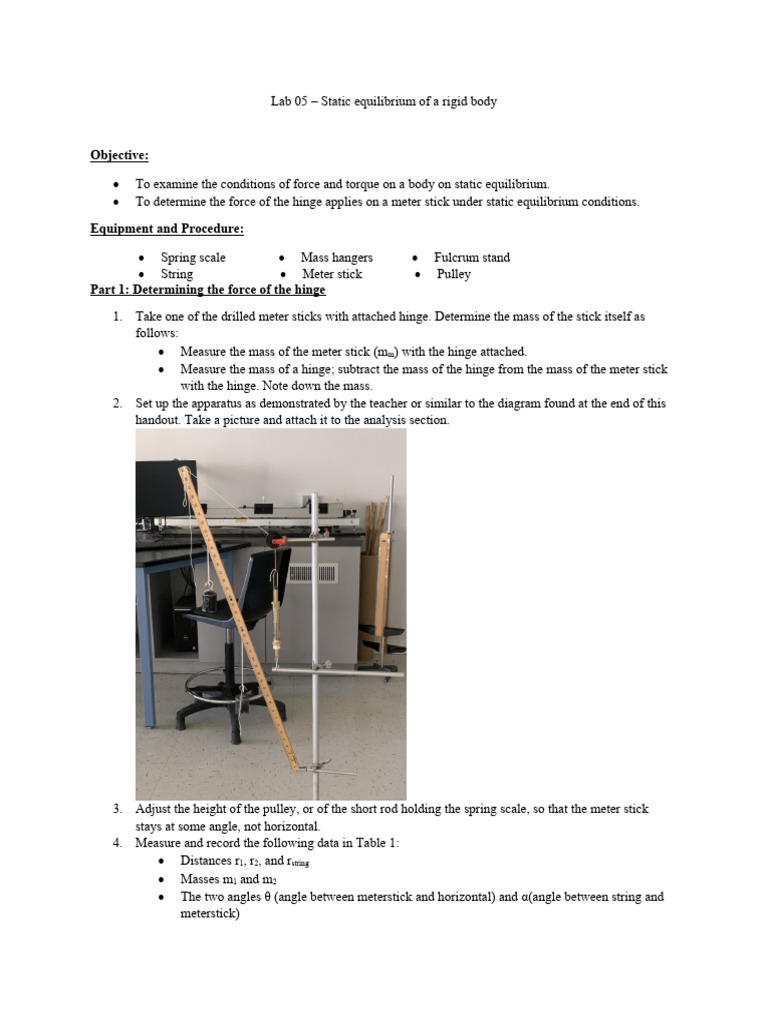 Lab_06 | PDF | Force | Lever