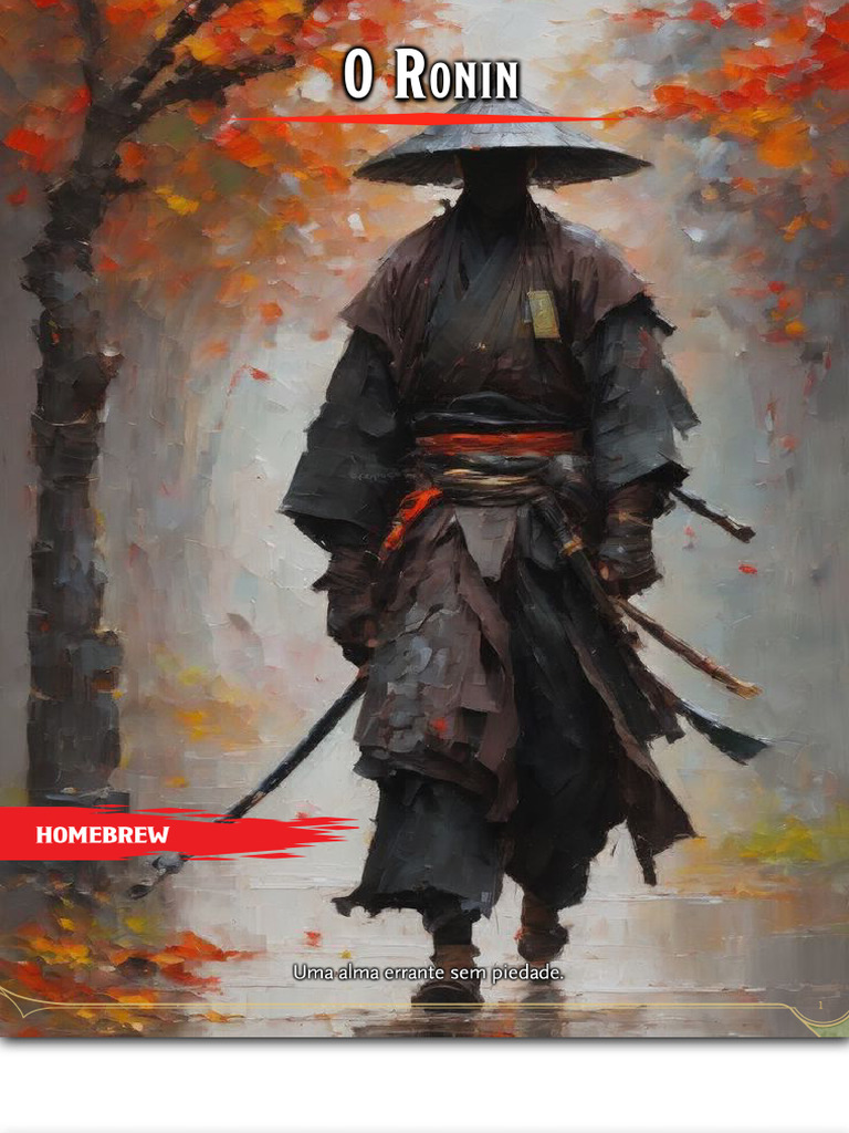 O Ronin (D&D 5 Ed.) - Fichário GM | PDF | Samurai