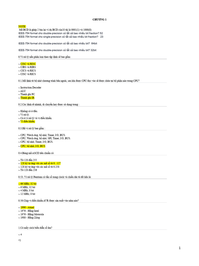 Bai Tap On Tap VXL | PDF
