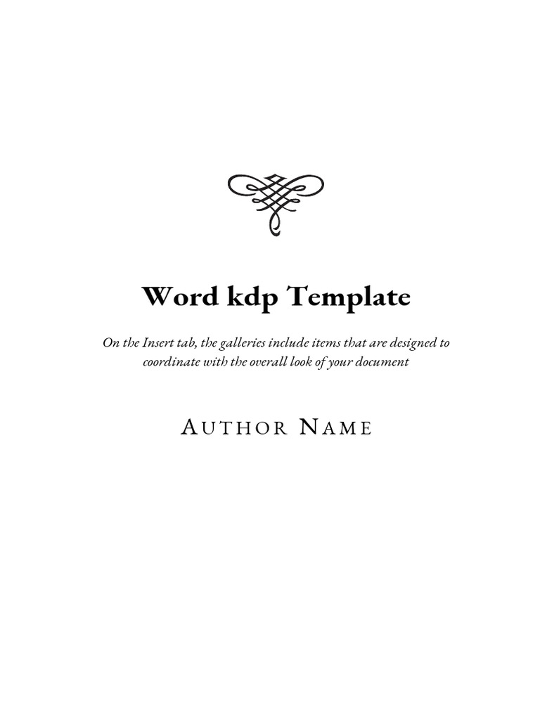 33 Free Word KDP Template in 6.69 X 9.61 | PDF | Page Layout | Books