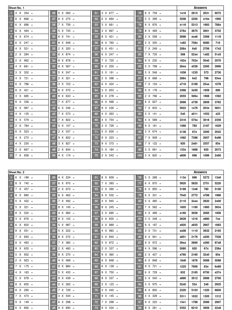 1 X 3 Short Sheets | PDF