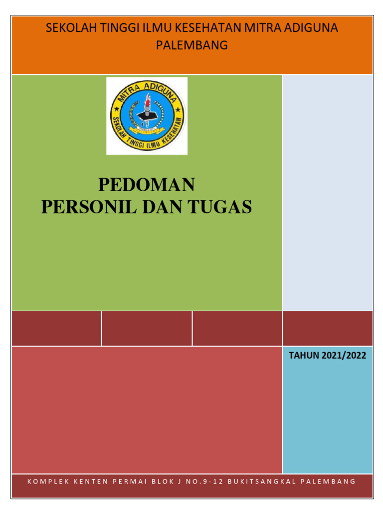 Pedoman Personil Dan Tugas | PDF