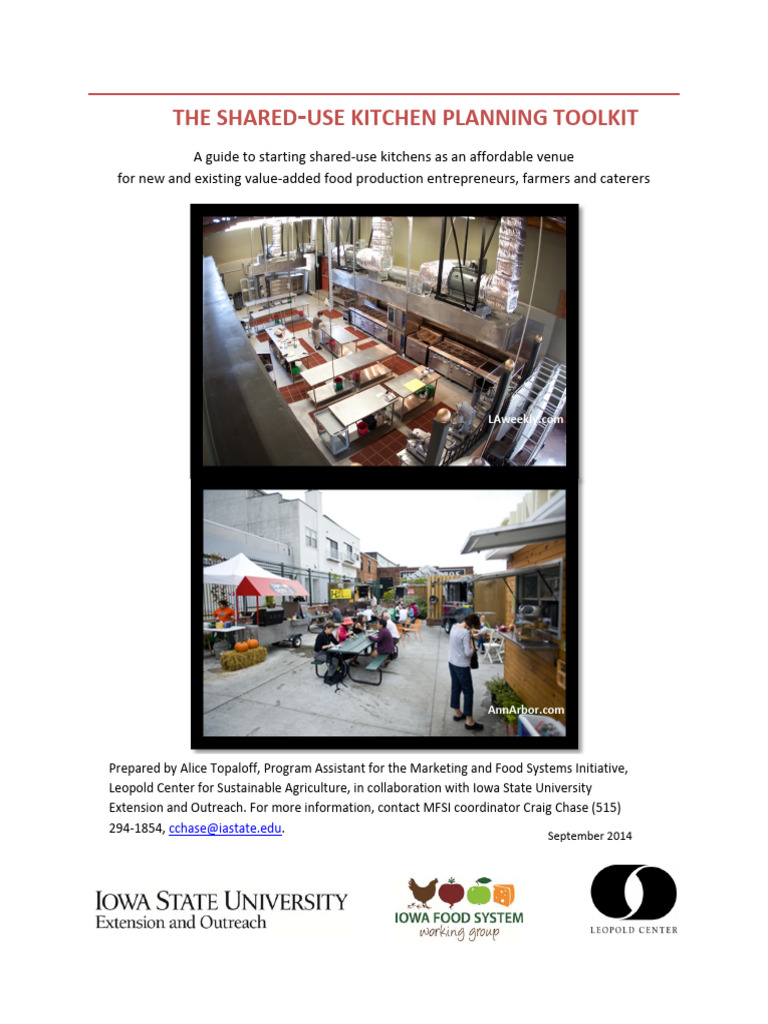 2014 09 Shared Use Kitchen Planning Toolkit | PDF | Survey Methodology ...
