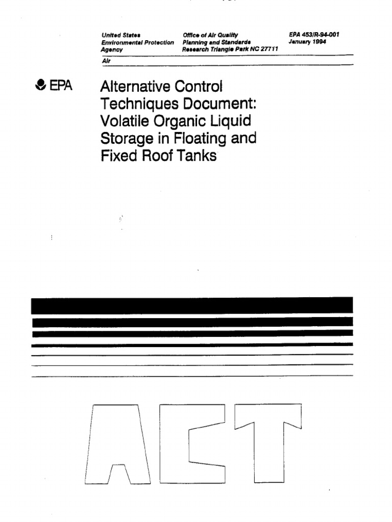 E Rnat Control Techniques Document: Volatile Organic Liquid Storage in ...