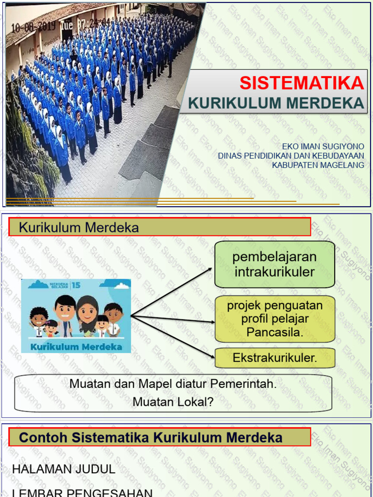 Sistematika Kurikulum Merdeka 2025 | PDF