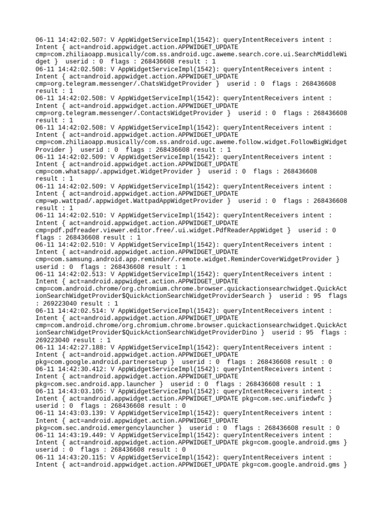 Appwidget History Log1 | Download Free PDF | Software | Mobile Software