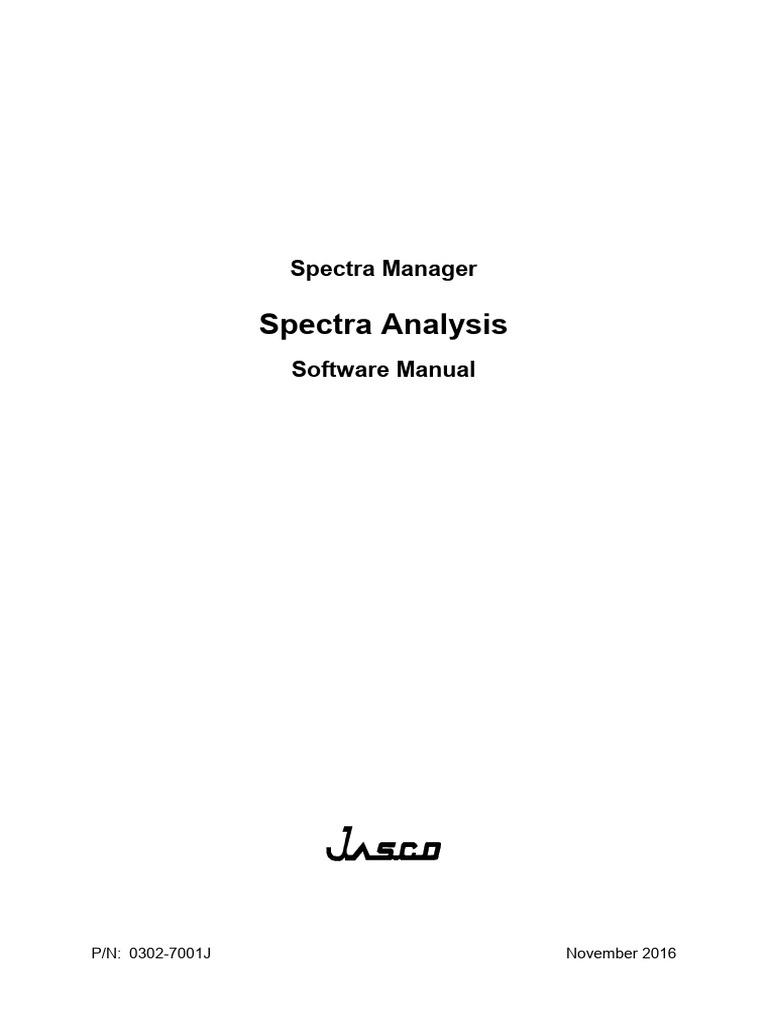 Spectra Analysis Software | PDF | Spectroscopy | Computer File