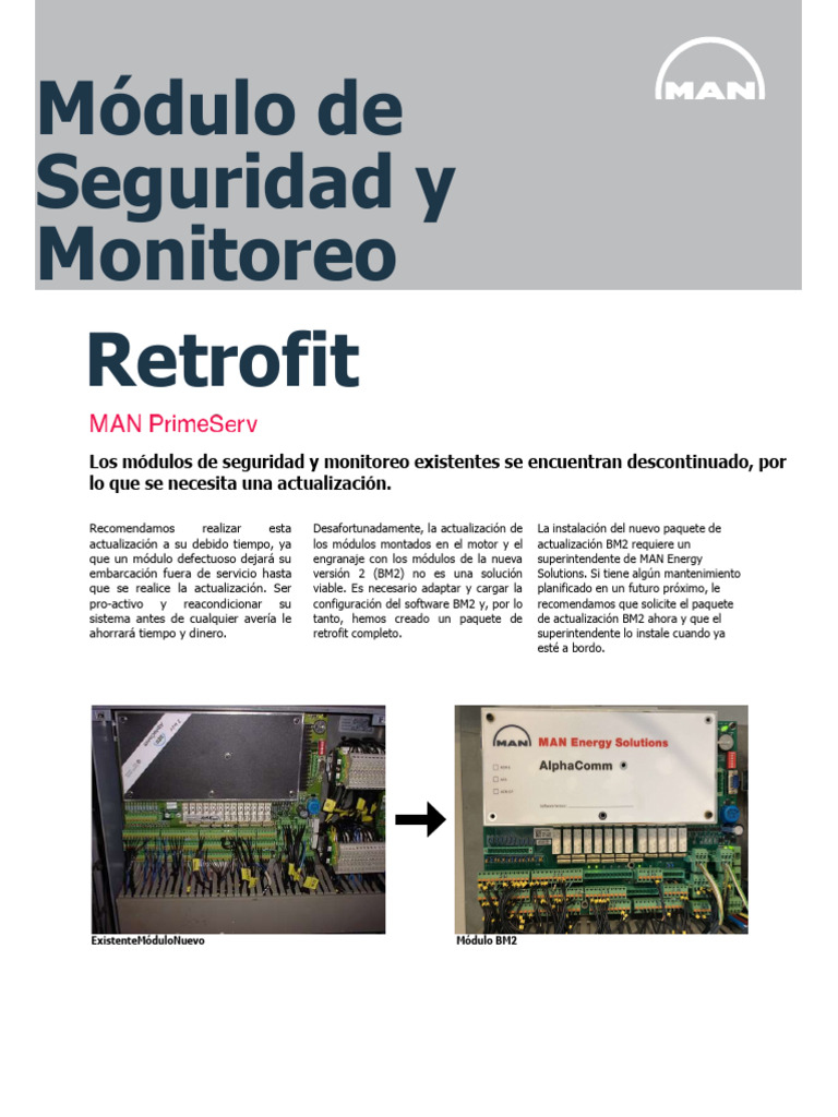 Flyer - Módulo de Seguridad y Monitoreo - Retrofit | PDF | Software ...