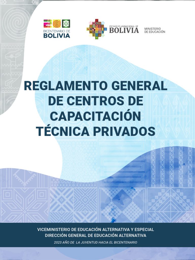 Reglamento Final Centros 2023 | PDF | Titulo academico | Documento de identidad