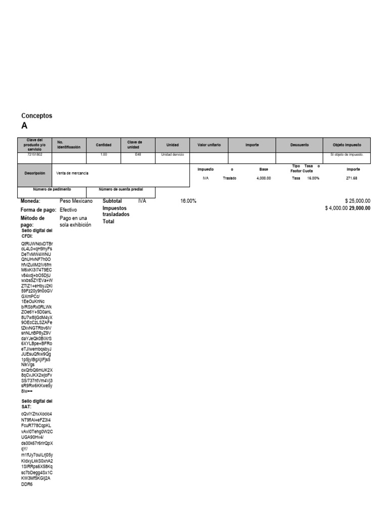 Factura Editable SAT 72151802 | PDF | Economias