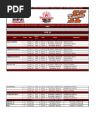 U14 Girls OBL Schedule & Results 2025 | PDF