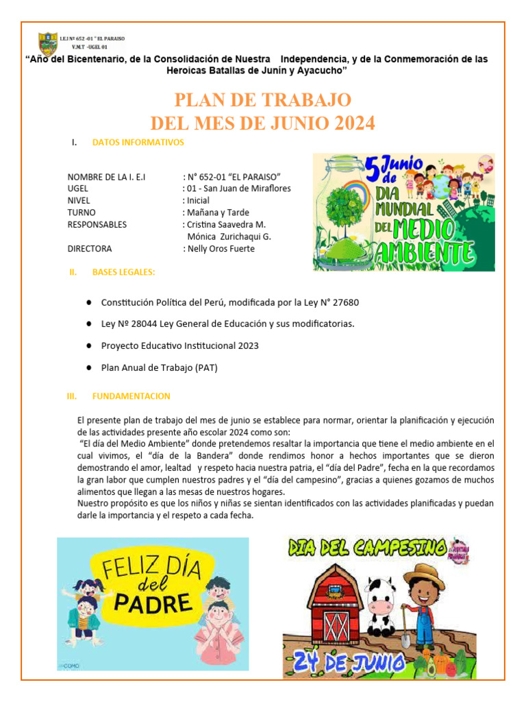 Plan Junio 2024 Listooo 29 | PDF