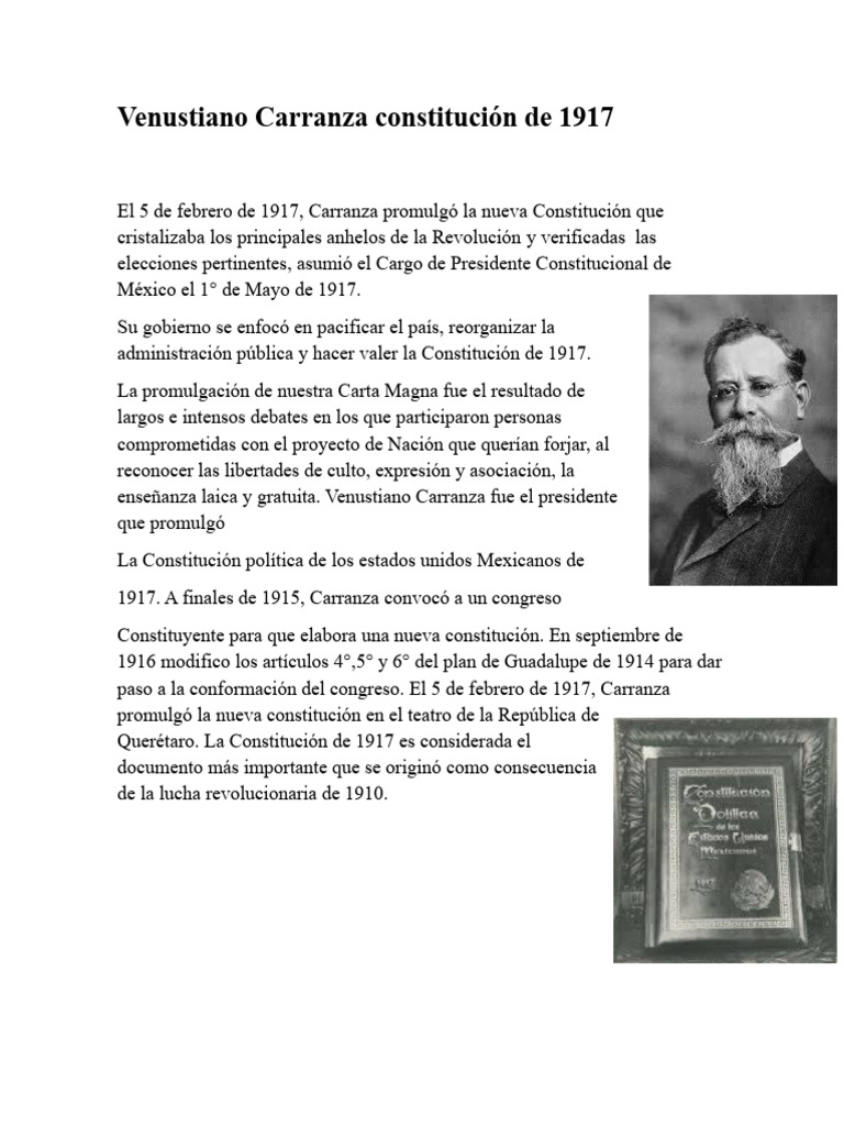 Venustiano Carranza | PDF