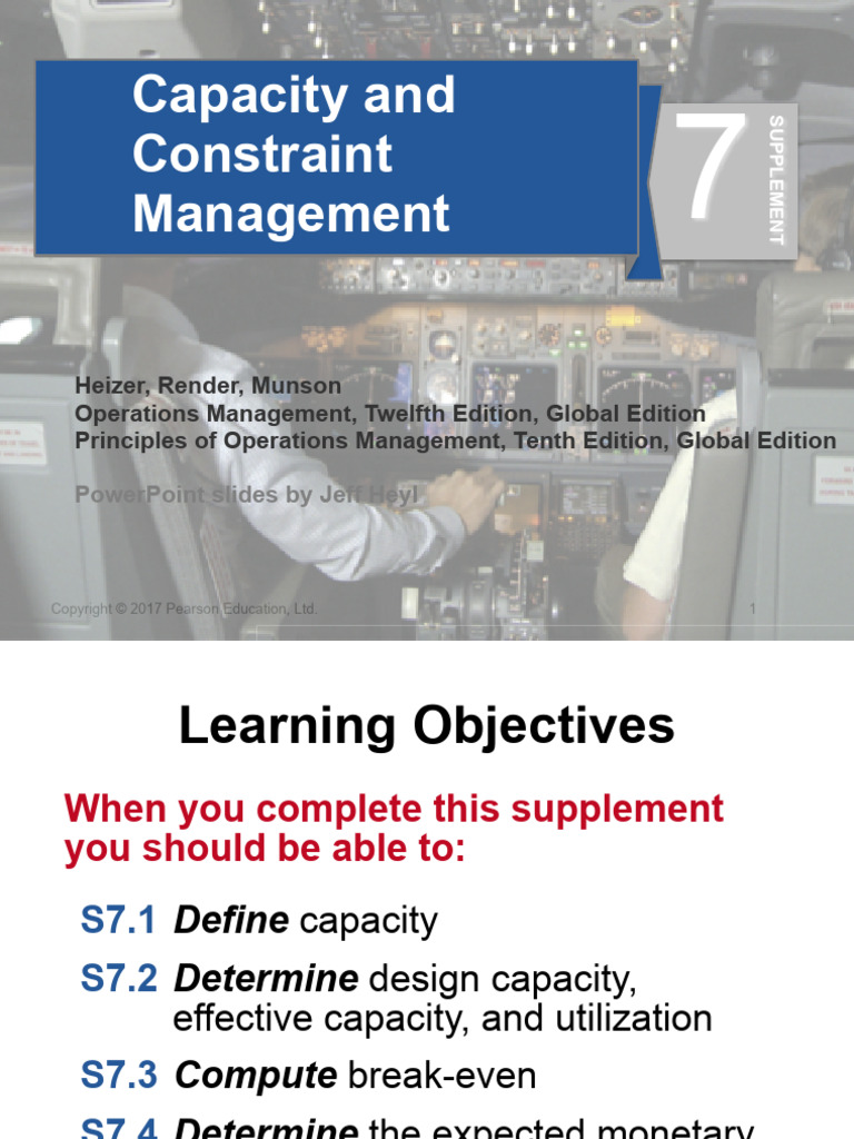 Ch7-Capacity and Constraint Management | PDF | Business | Economics