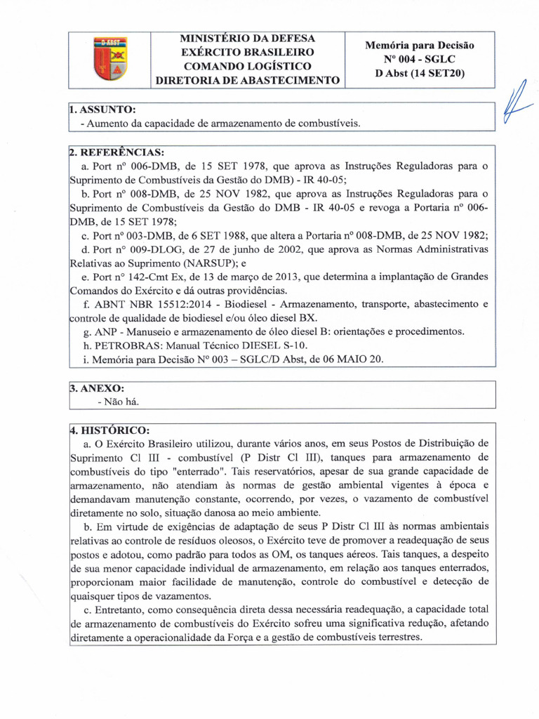 04 - An - 02 - Mem Ria - N - 4 - Aumento - Da - Capacidade - de - Combust Vel | PDF