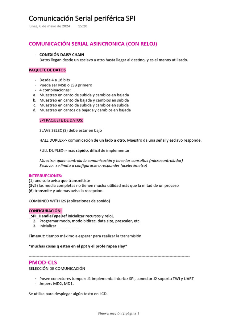 Comunicación Serial Periférica SPI | PDF | Equipo de oficina | Informática