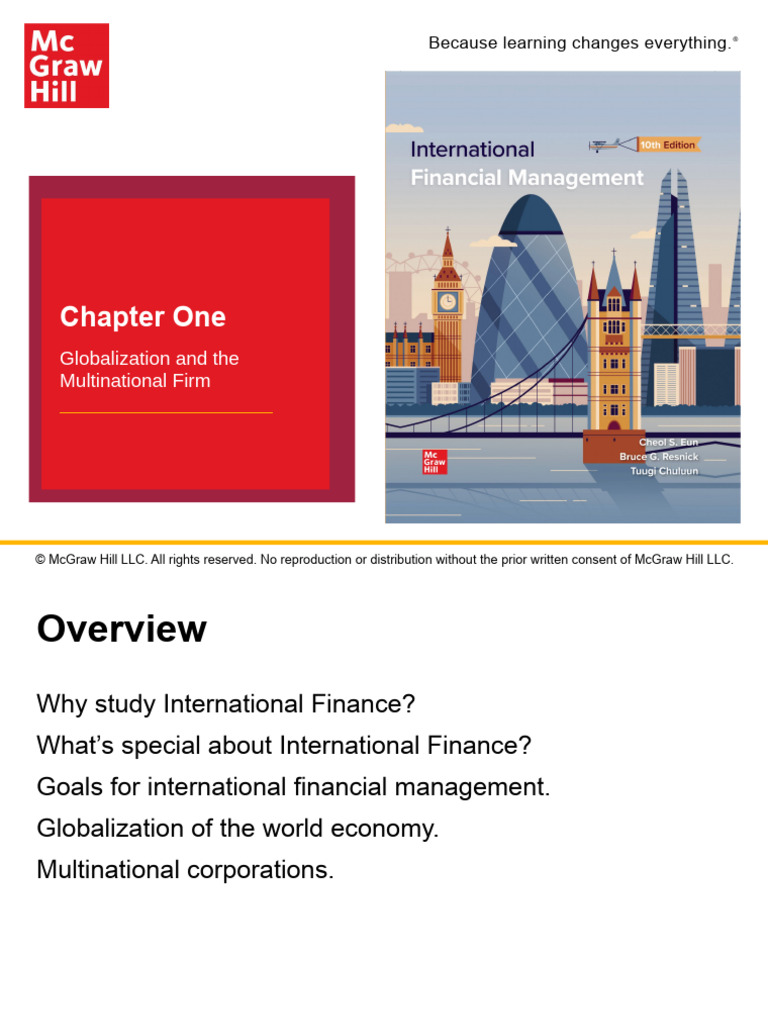 Eun 10e International Financial Management PPT CH01 Accessible | PDF | Euro | Japanese Yen