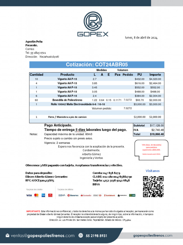 Formato de Cotizaciones | PDF