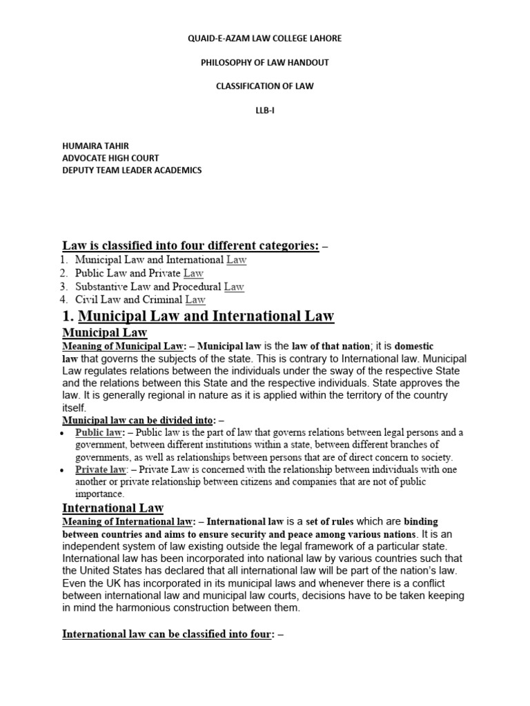 Law Is Classified | PDF | Crime & Violence | Crimes