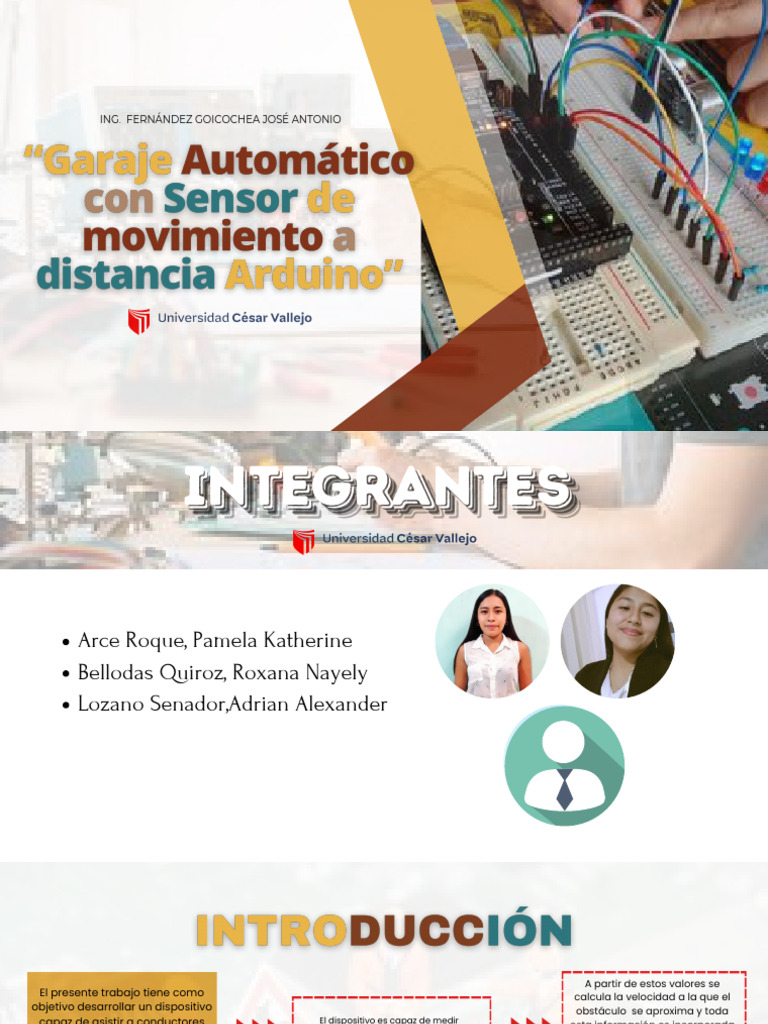 Garaje Automático Con Sensor de Movimiento A Distancia Arduino | PDF
