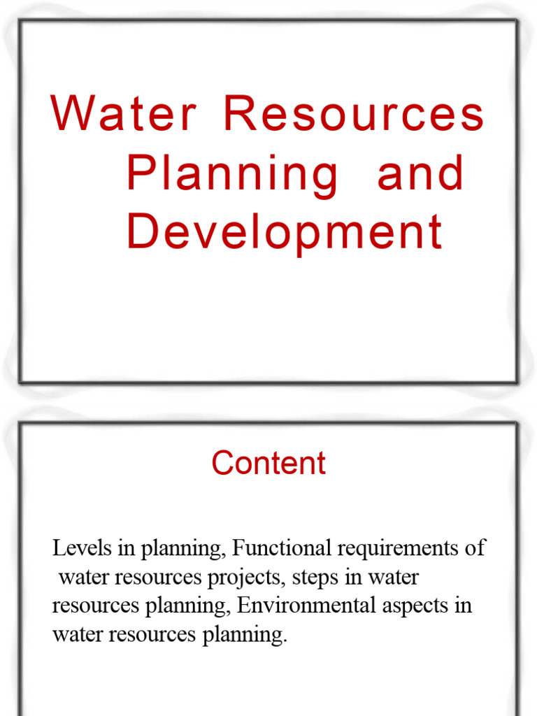 water_resources_planning_and_development | PDF | Water | Water Resources