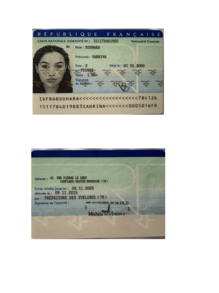 Carte D'identité Recto Verso Compressé Compressé | PDF