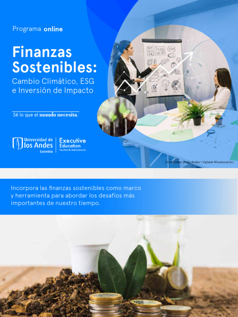 Brochure Finanzas Sostenibles Compressed | PDF | Economias