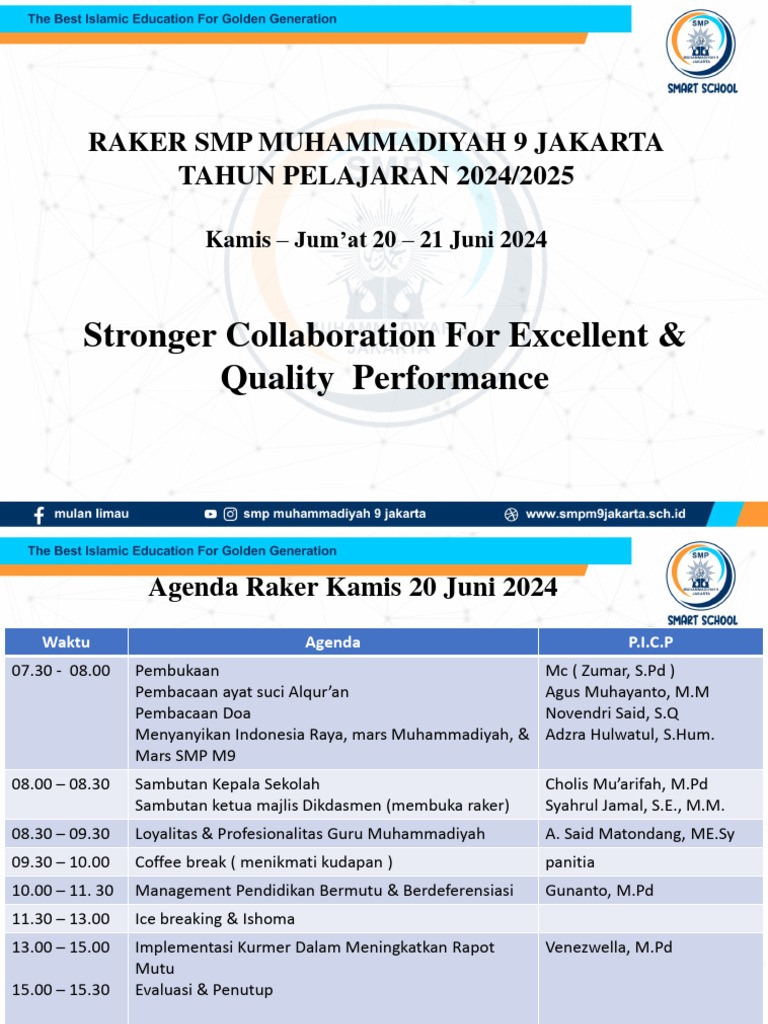 Agenda Raker 2024-2025 | PDF