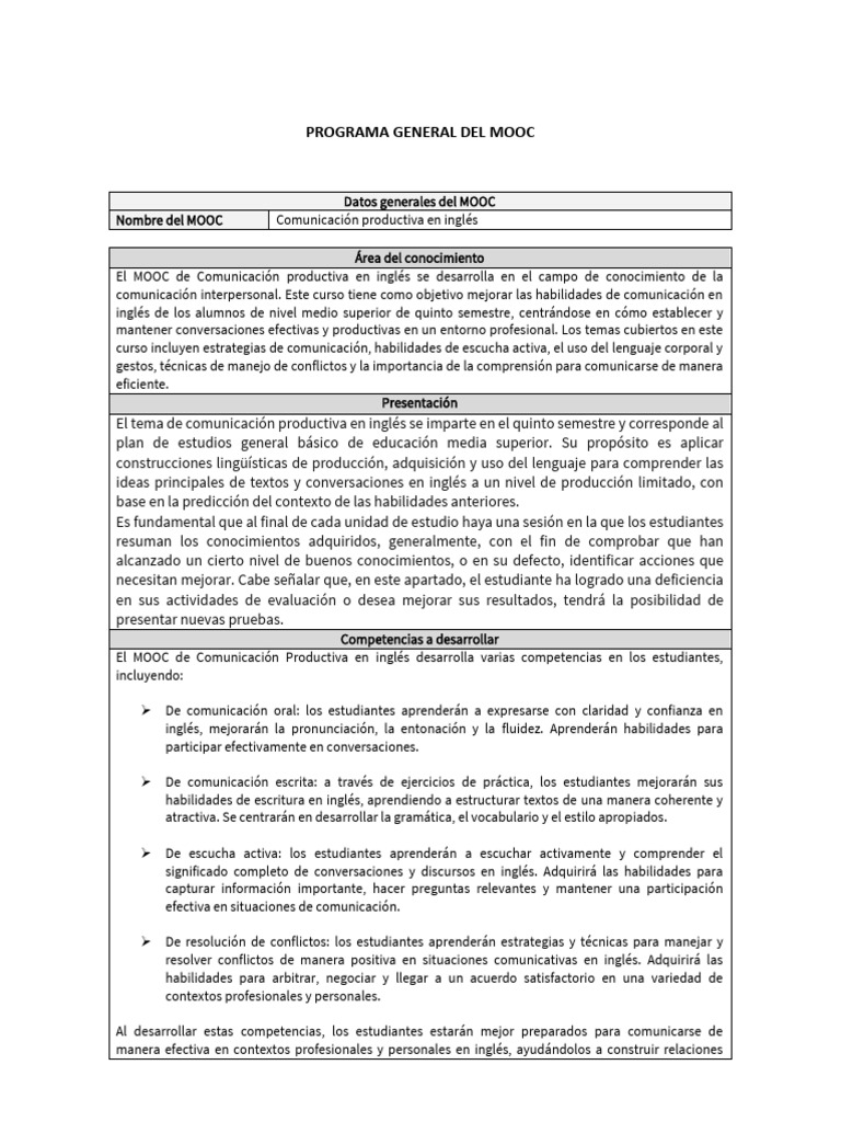 Mooc Darc | PDF | Comunicación | Curso abierto masivo en linea