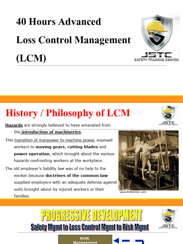 Topic 01 - Philosophy & History of LCM | PDF | Risk | Legal Liability