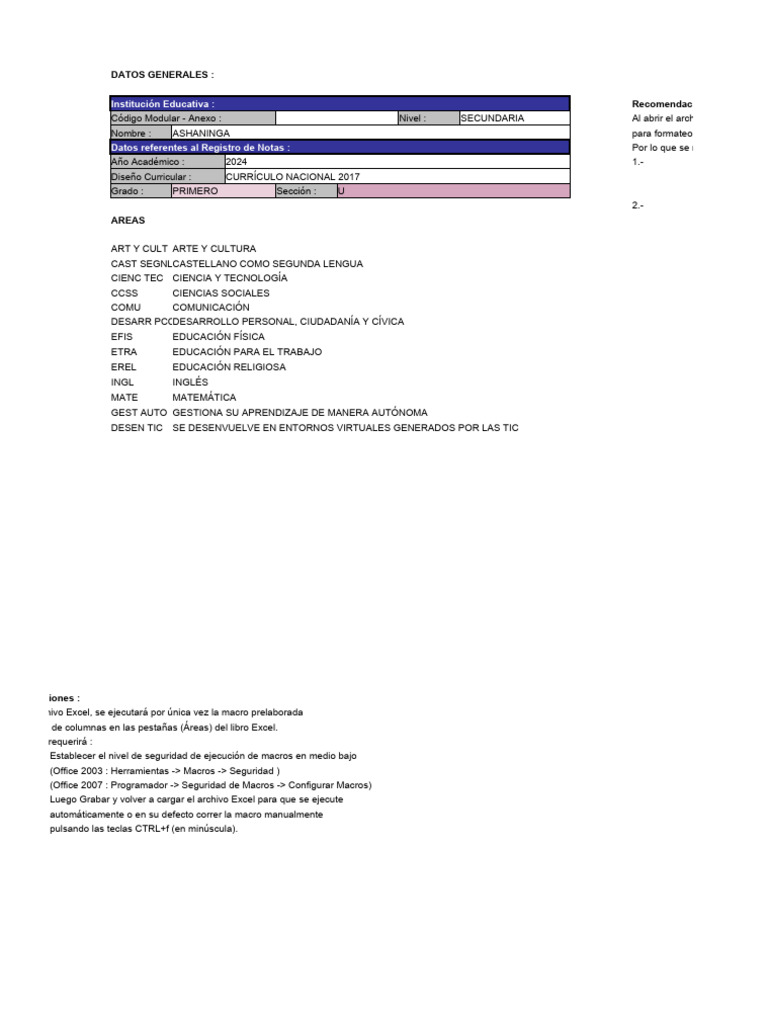 Notas I Bimestre Segundo U Sec. | PDF | Matemáticas | Macro (informática)