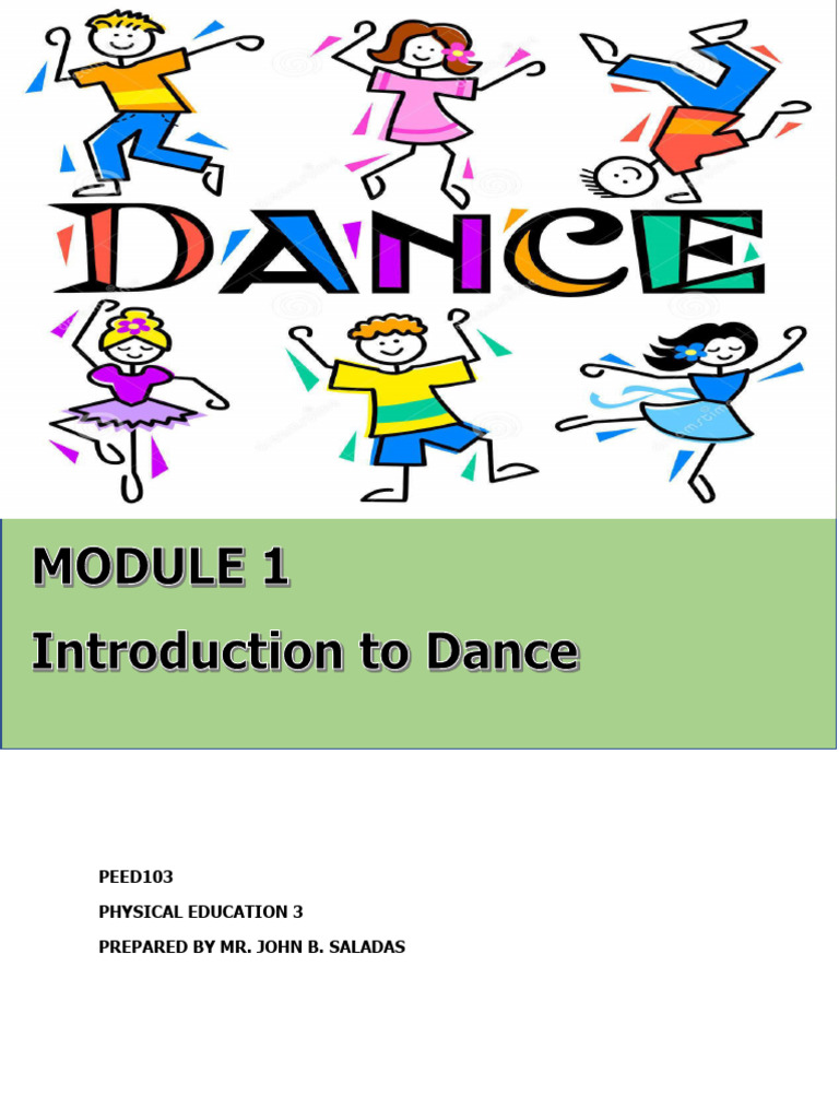 Peed103 Introduction to Dance m1 | Download Free PDF | Dances | Ballet