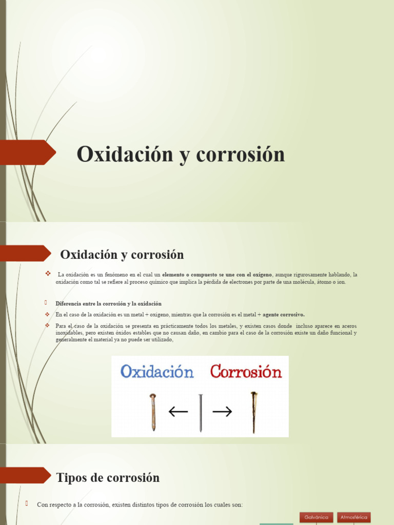 TIPOS DE CORROSIÓN 2°2023(Julie) | PDF | Corrosión | Redox