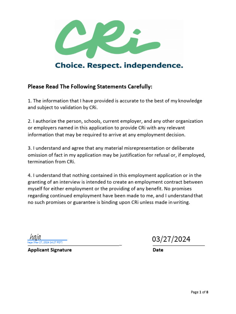 HUMAN RESOURCES - Disclosure Forms ICF - Encrypted | PDF | Credit ...