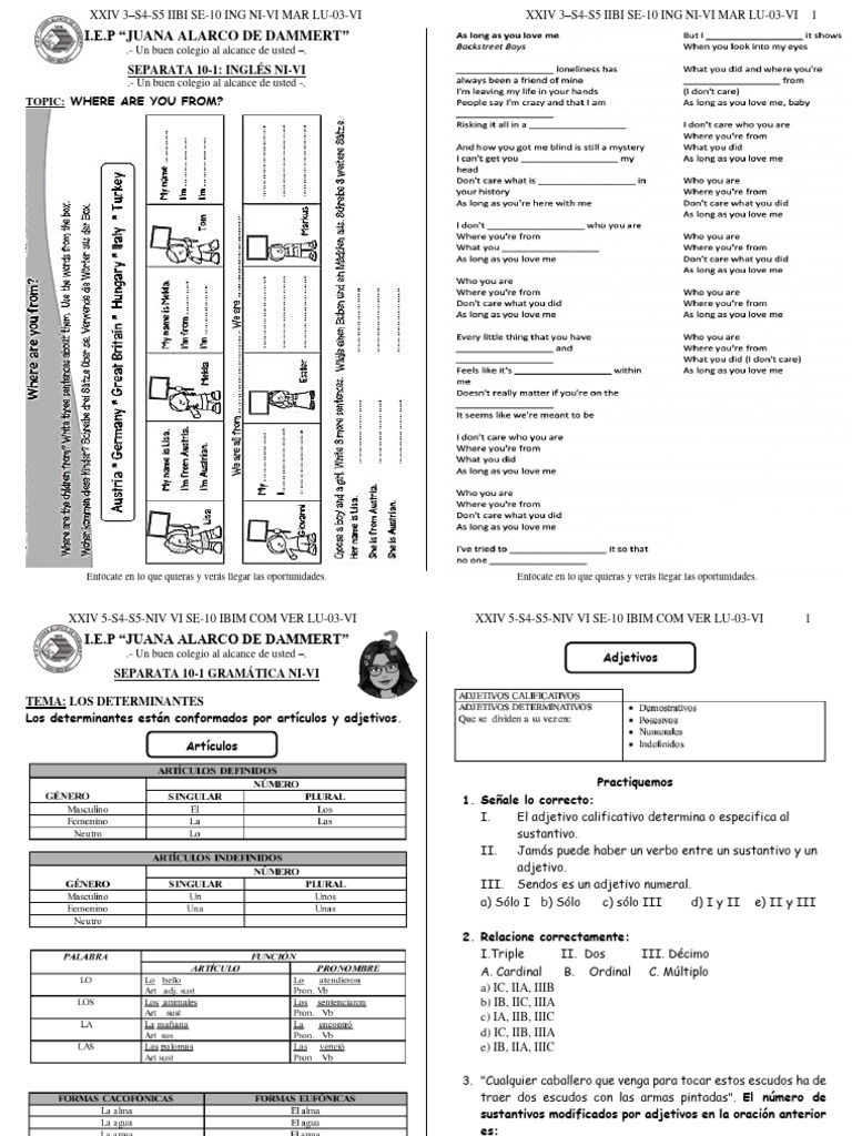 NIVEL VI OK (1) (1) | PDF | Gatos | Adjetivo