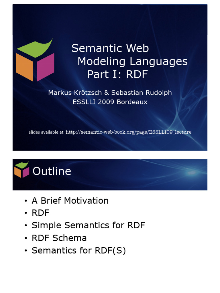SWModLang ESSLLI09 1 | PDF | Resource Description Framework | Semantic Web