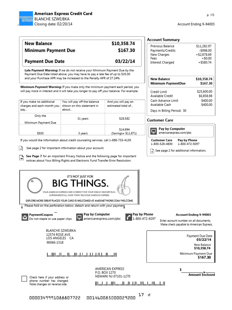 Amex - Statement March | PDF | Credit Card | American Express