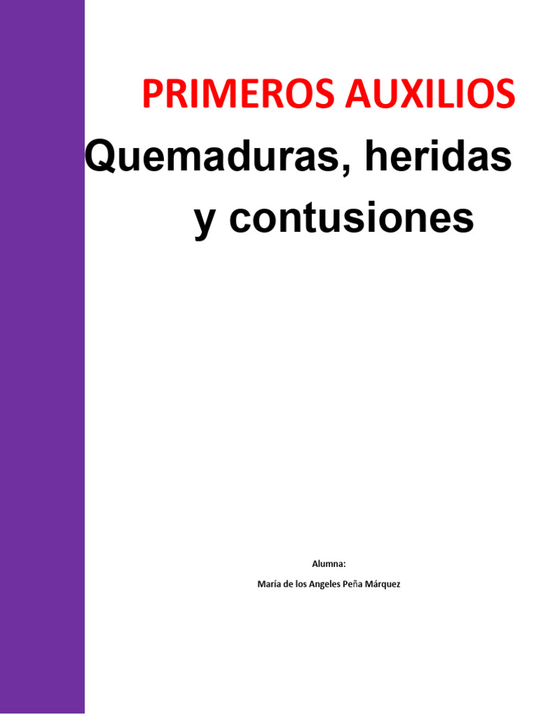 Primeros Auxilios 2 | PDF | Piel | Quemar
